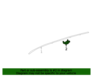 253-991-06-98 - Ornamental Molding Clip Mercedes-Benz USA Parts