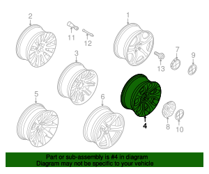 36-11-6-760-630 - Wheel Alloy - 2004-2007 BMW | Buy BMW Parts Now