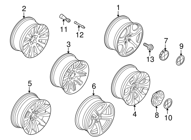 Genuine BMW 36-11-7-897-257 | Wheel, Alloy | FREE Shipping on Most ...