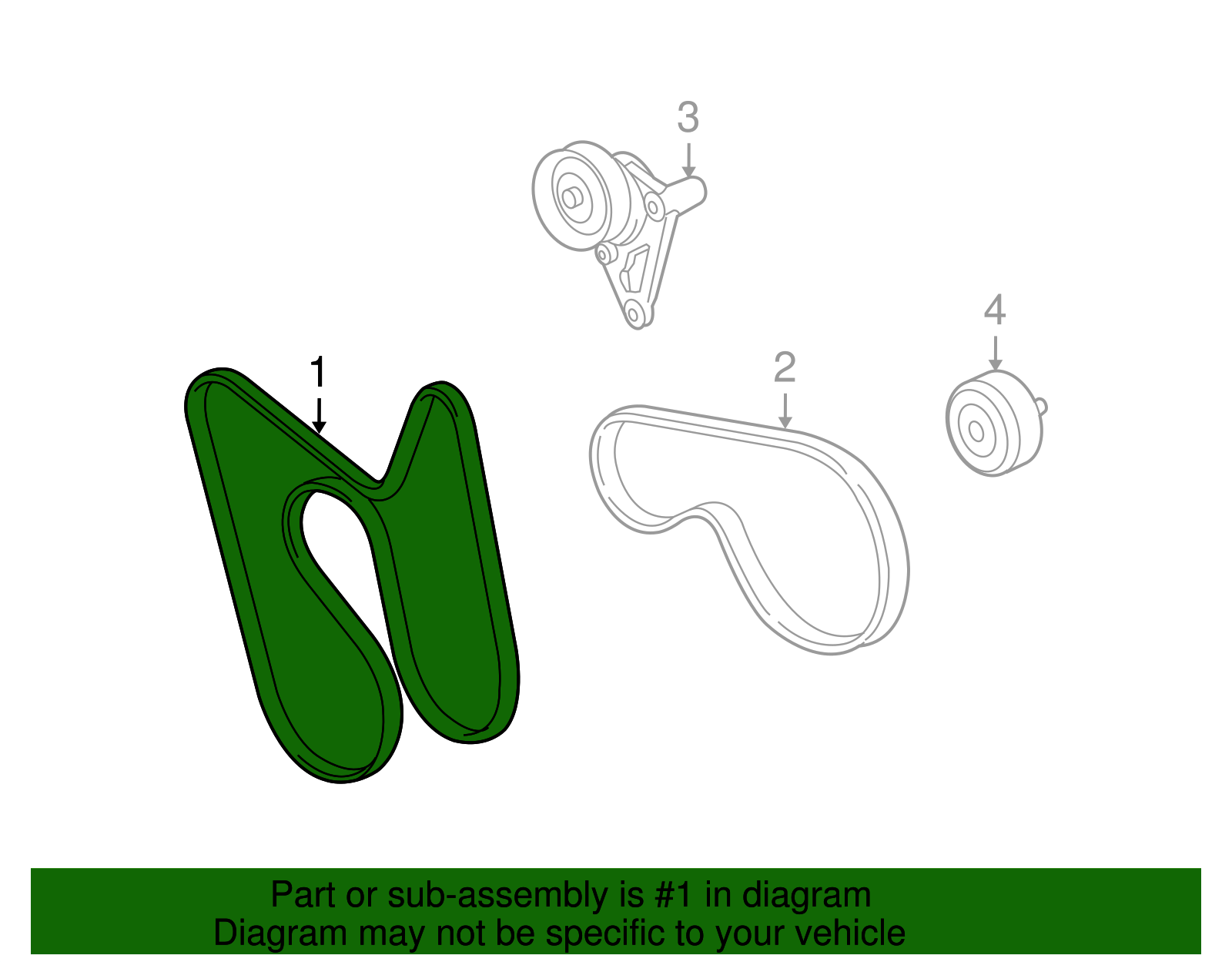 12626222 - V-Ribbed Serpentine Belt 2006-2015 GM | Chevrolet Parts Direct