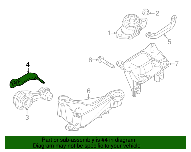 453-240-02-09 - Side Mount Bracket 2016-2017 Smart Fortwo | Mercedes ...