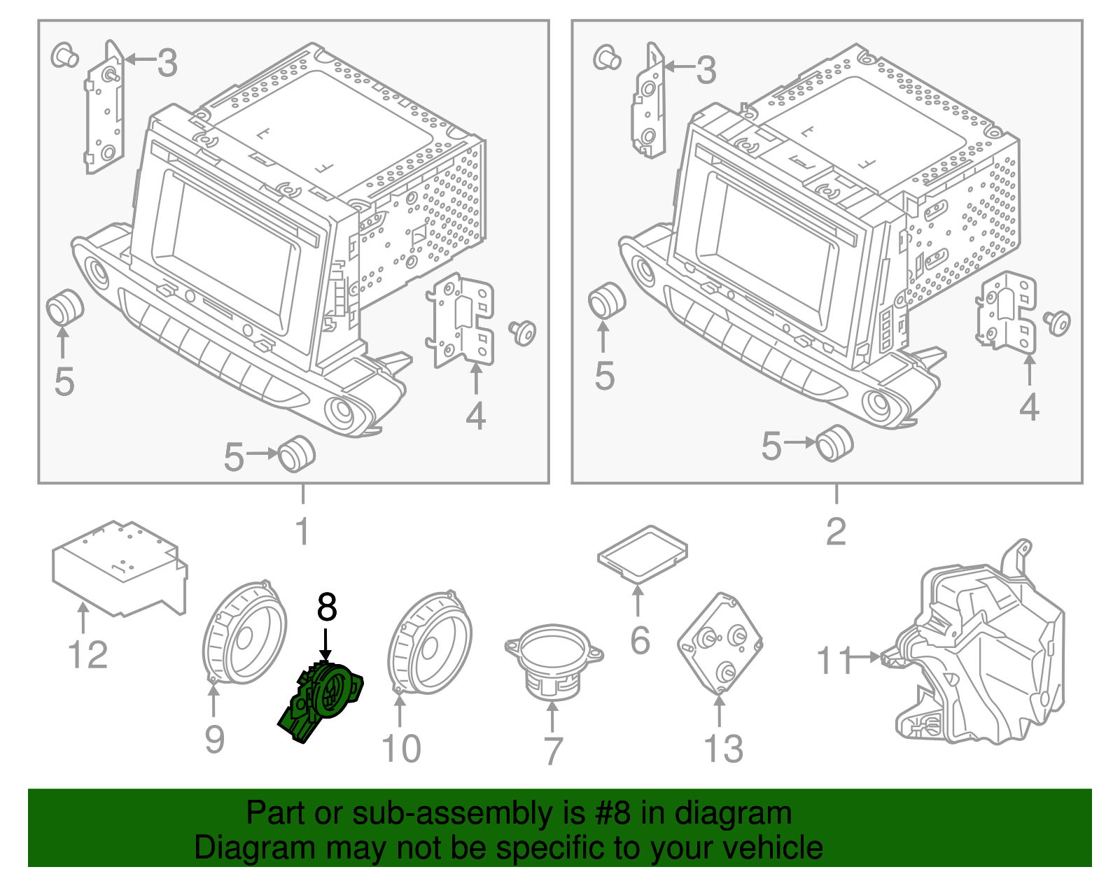 96310-G2100 - High-Quality Speaker for 2017-2022 Hyundai Ioniq ...
