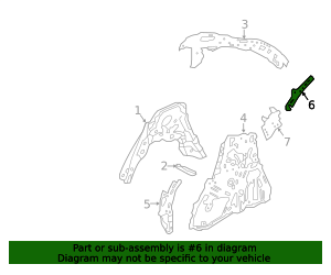 74640-TGG-A00ZZ - Wheelhouse Brace 2017-2021 Honda Civic | Honda Parts ...