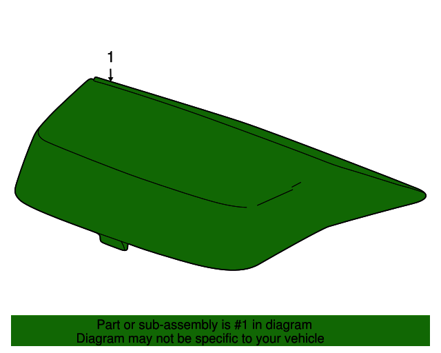 96836551 - Jet Black High Mount Stop Lamp 2011-2016 Chevrolet | Gateway ...