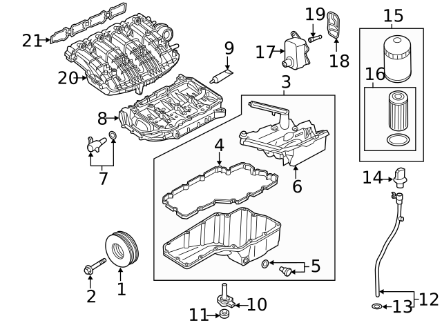 2019-2020 Audi Vibration Damper Bolt WHT-009-475 | Audi USA Parts