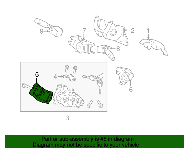35130-TA0-901 - Ignition Switch 2008-2013 Honda | Honda Parts Online