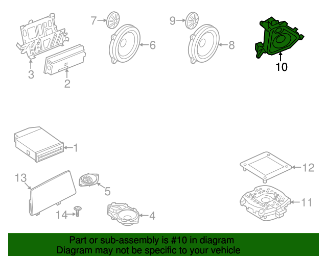 65-13-6-811-963 - Quarter Panel Speaker - 2018-2019 BMW X3 | Buy BMW ...