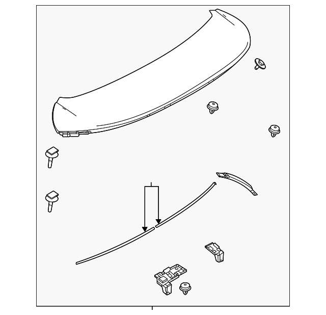 2020 Mazda CX-30 Rear Spoiler DGH9-51-960A | TascaParts.com