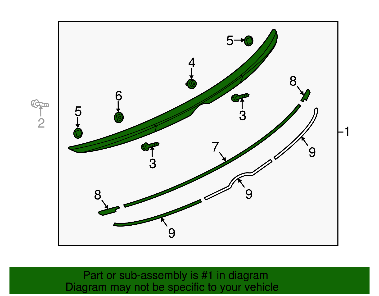 BJS7-51-960B-2M - Spoiler Assembly 2017-2018 Mazda 3 | Florida Mazda Parts