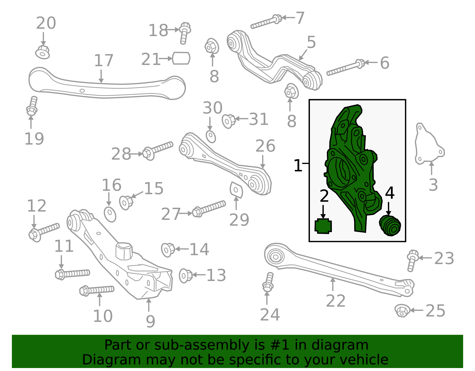 42803050 - Knuckle 2017-2025 GM | Gateway Buick GMC Parts