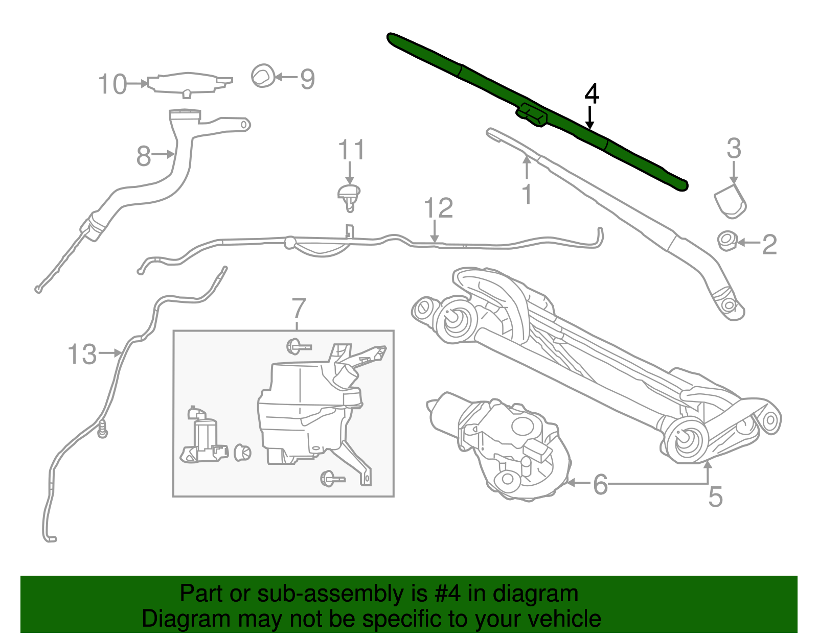 2000-2025 Nissan Value Advantage™ BLADE ASSY - WS WIPER B889U-HS16J ...
