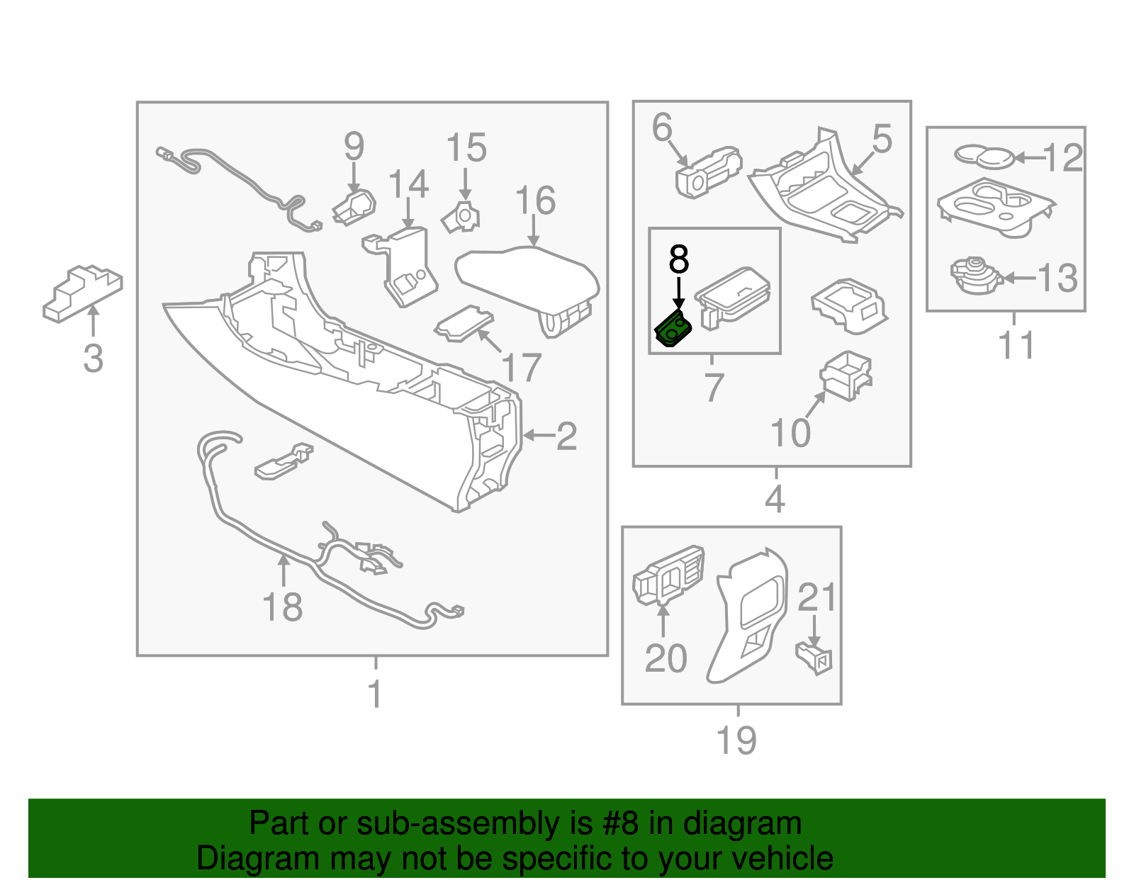 284H3-3ZD2A - USB Port 2017-2019 Infiniti QX30 | Infiniti Wholesale Direct