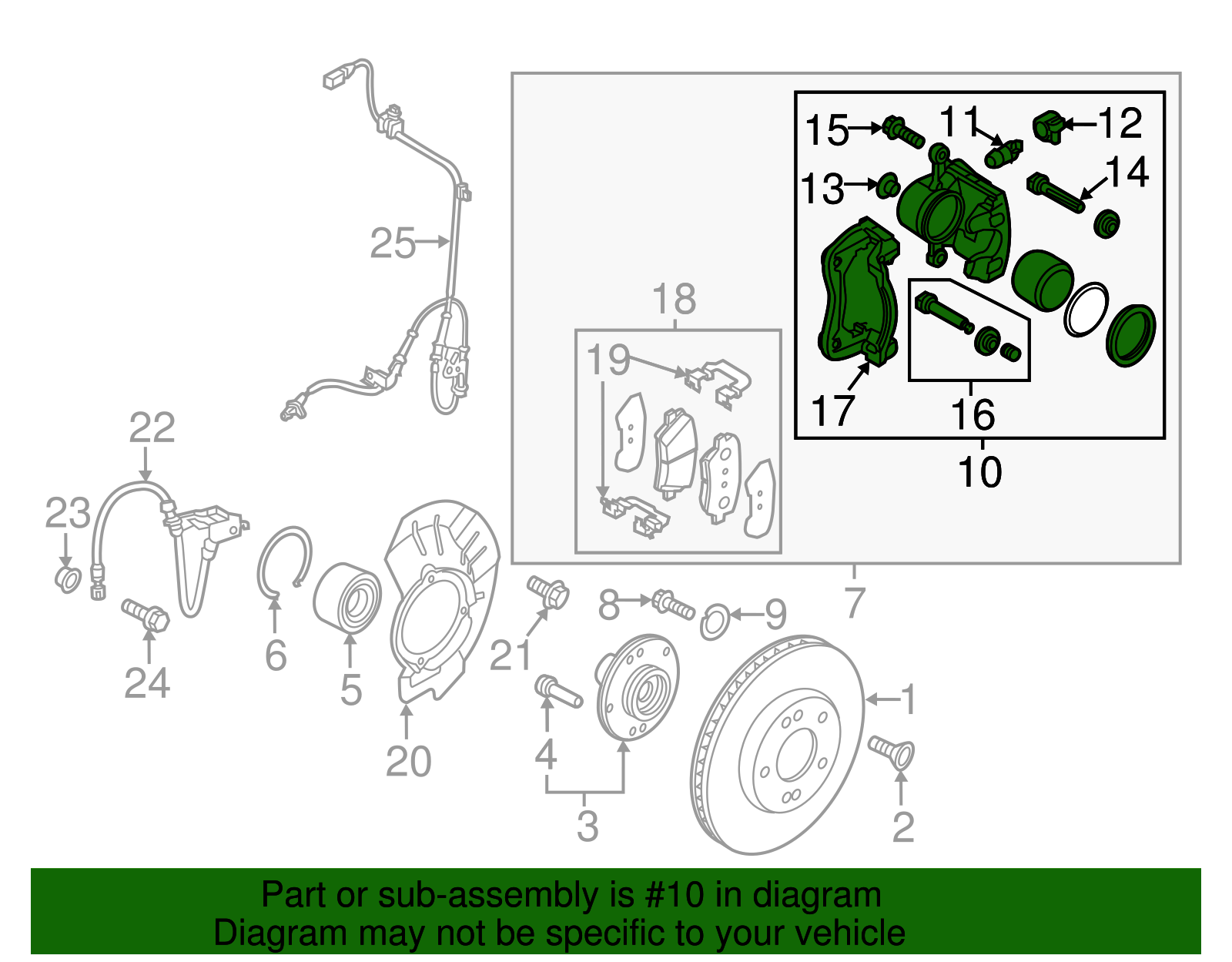 58180-E4A50 - Caliper 2018-2019 Kia Soul EV | Kia.Parts Store