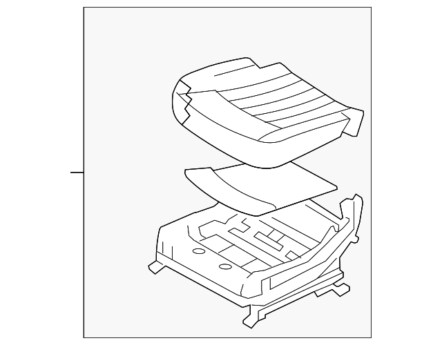 2011-2012 Hyundai Genesis Cushion Assembly 88200-3M144-RHW | QuirkParts