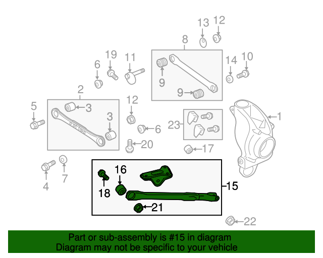 2008-2019 Land Rover Lower Control Arm LR001176 | JaguarParts.com