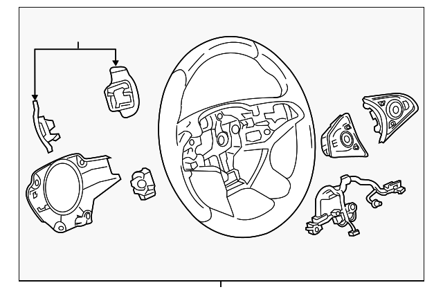 2017-2019 Buick LaCrosse Steering Wheel 84667617 | GMPartsDirect.com