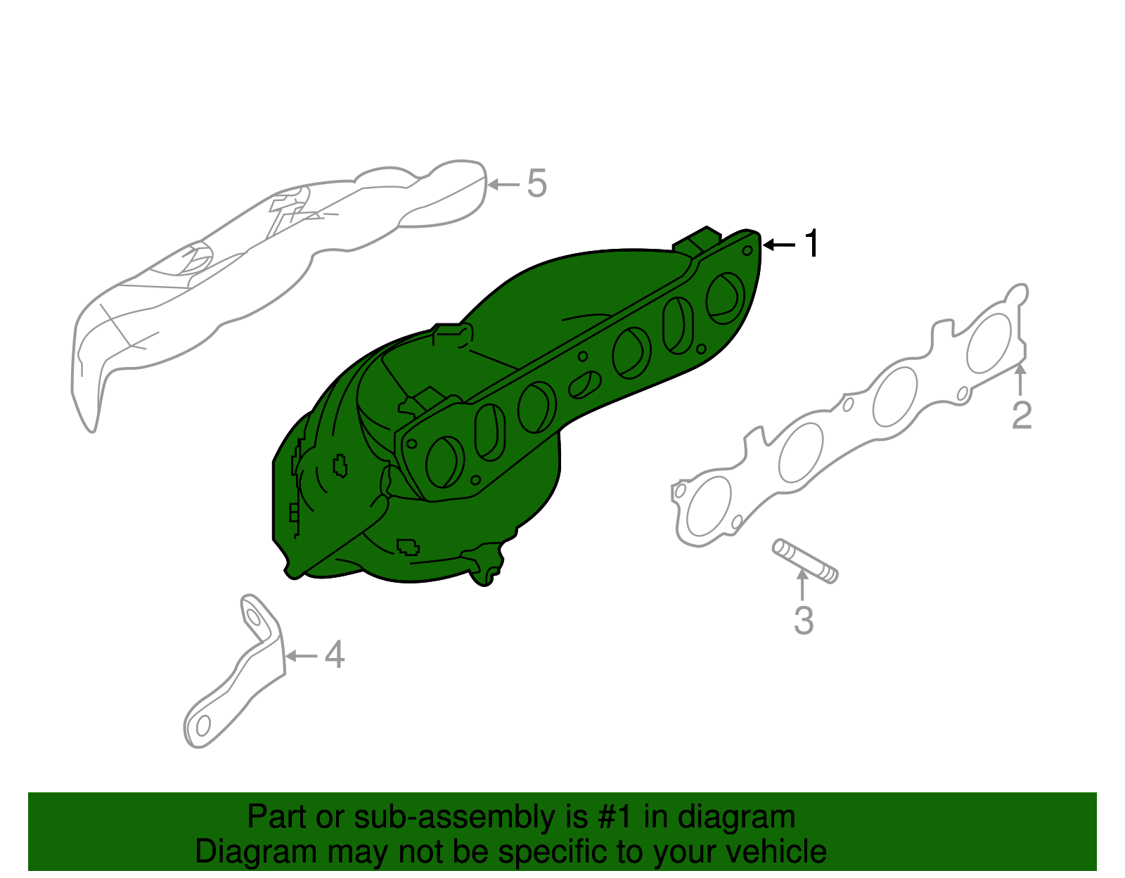 2020 Nissan Exhaust Manifold 140E2-6MR0A | Burien Nissan Parts