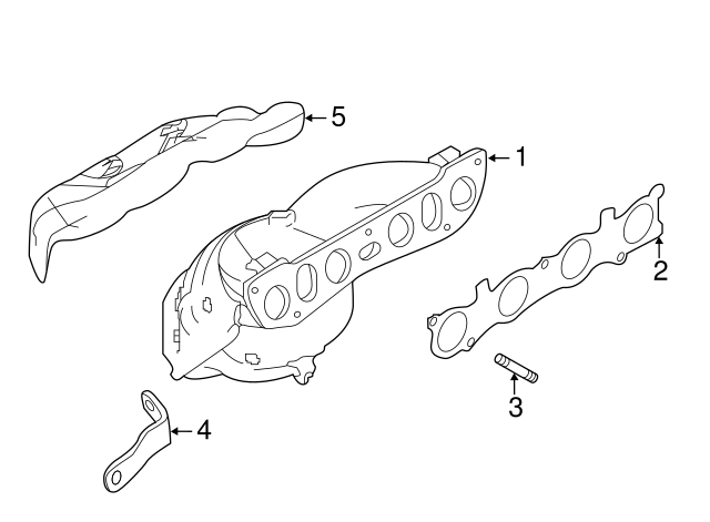 140E2-6MA0A - Exhaust Manifold 2017-2021 Nissan Rogue Sport | Nissan ...