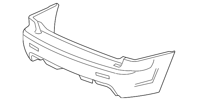 2006-2009 Chevrolet Trailblazer Rear Upper Bumper Cover 19120217 GM ...