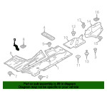 Genuine BMW 51-75-7-241-832 | Center Shield Bracket | FREE Shipping on ...