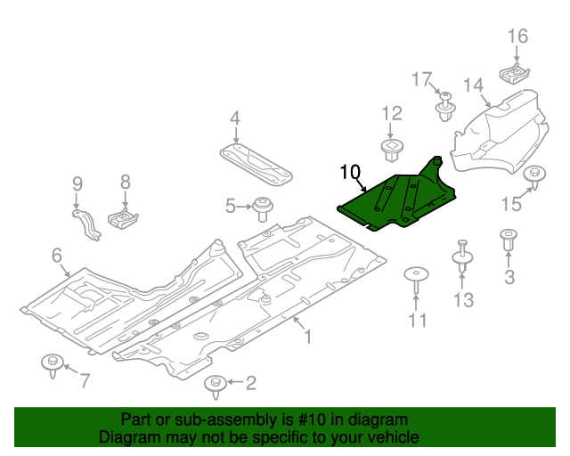 51-75-7-258-050 - Under-Body Shield - 2012-2020 BMW | BMWPartsHub