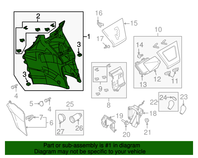 2008-2010 Mazda 5 Front Console CD84-64-320D-34 | RealMazdaParts.com