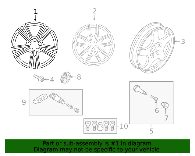 Genuine BMW 36-11-8-089-875 | Wheel, Alloy | FREE Shipping on Most ...