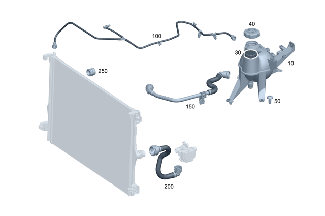 243-500-41-00 - Expansion Resvr Coolant 2022-2025 Mercedes-Benz ...