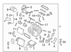 27210-4BH5A - AC & Heater Assembly - 2017-2019 Nissan Rogue | Nissan ...