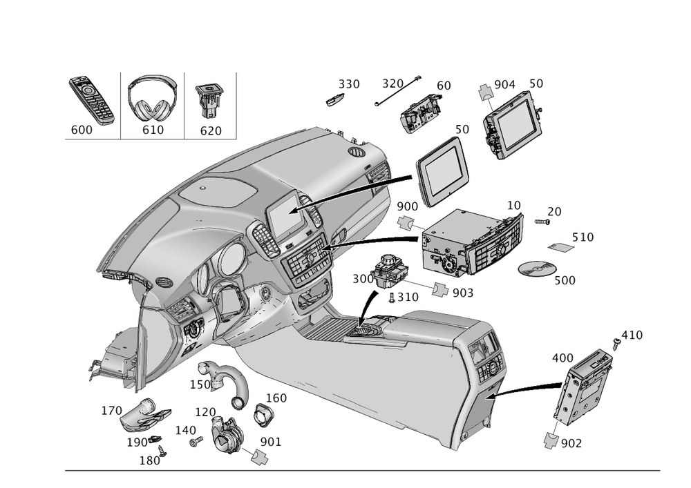 166-900-85-21 - Control Unit 2012-2019 Mercedes-Benz | Mercedes-Benz ...