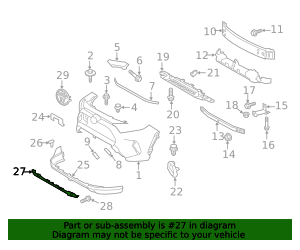 52711-42140-B0 - Lower Molding - 2020-2021 Toyota RAV4 | OEM Genuine ...