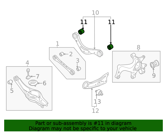55130-F2AA0 - Upper Control Arm Bushing 2020-2023 Kia | Kia.Parts Store