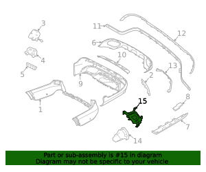 2021 Mercedes-Benz E 63 AMG® S Bumper Cover Heat Shield Bracket 213-885 ...