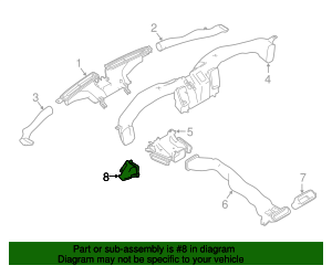 2014-2020 Infiniti Floor Duct 27851-4GF0A | INFINITI Parts ...