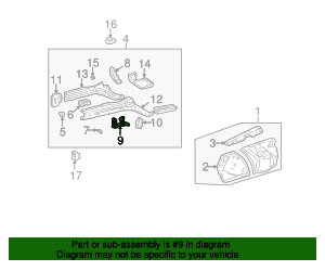 1998-2010 Lexus Rear Reinforced 57016-30020 | OEM Parts Online