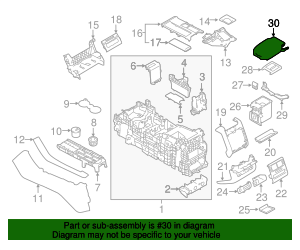 2018-2022 Land Rover Range Rover Sport Armrest LR100330 | OEM Parts Online