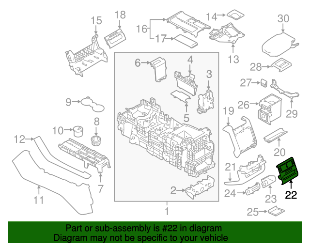 LR051698 - Rear Trim Panel - 2018-2020 Land Rover Range Rover Sport ...