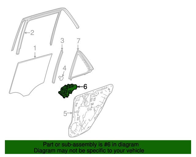 166-906-05-01 - Window Motor 2005-2015 Mercedes-Benz | Mercedes-Benz ...