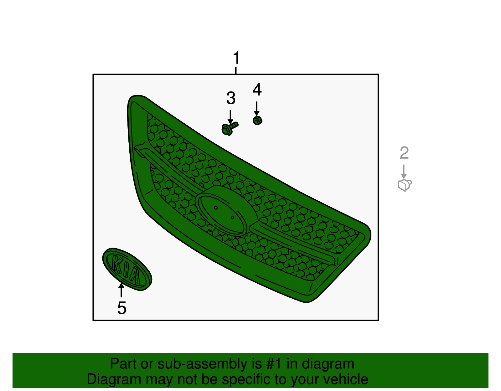 2003-2006 Kia Sorento | Grille Assembly | 86350-3E020 | Kia Auto Parts