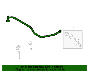 2001-2005 Hyundai Stabilizer Bar 55511-39600 | QuirkParts