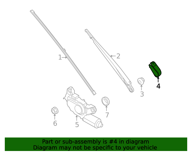 2018-2023 Porsche Wiper Arm Cap 974-955-435-B | OEM Parts Online