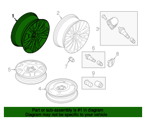 FA1Z-1007-A - Wheel, Alloy - 2016-2023 Lincoln | Eastgate Ford Parts CA