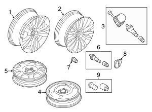 FA1Z-1007-A - Wheel, Alloy - 2016-2023 Lincoln | Eastgate Ford Parts CA
