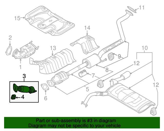 28610-A7600 - Front Pipe 2014-2018 Kia | Kia.Parts Store
