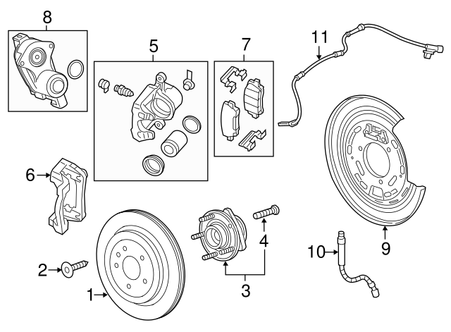 2014-2024 GM Hub & Bearing 13552402 | TascaParts.com