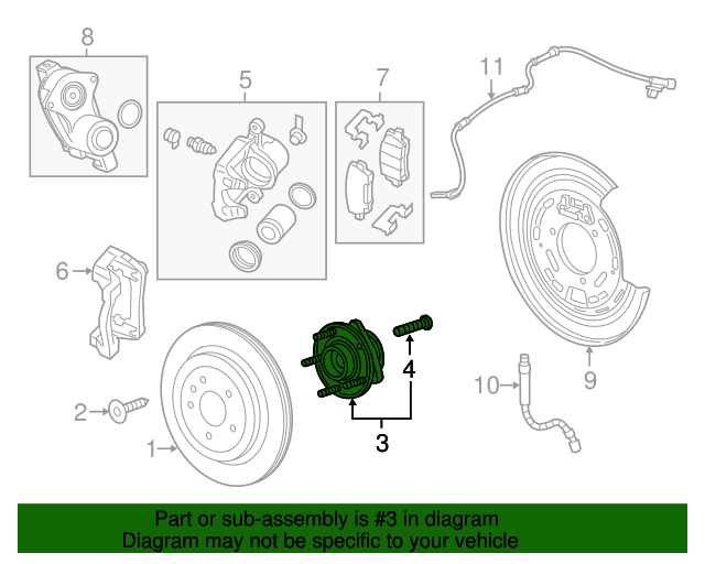 2014-2024 GM Hub & Bearing 13552402 | TascaParts.com