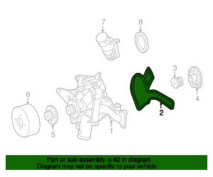 112-201-01-80 - Gasket 1998-2008 Mercedes-Benz | Mercedes-Benz USA Parts