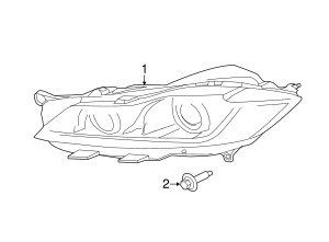 T2H24587 - Headlamp Assembly 2016-2020 Jaguar XF | Land Leaping Genuine ...