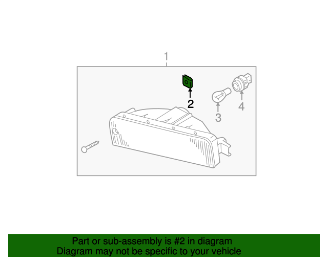 1996-1999 Nissan Turn Signal Light Housing Nut 01241-01021 | TascaParts.com