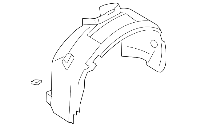 2013-2018 Ford C-Max Fender Liner - Passenger Side (RH) DM5Z-16102-C ...